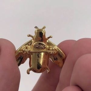 Trifari | Jewelry | Vintage Signed Crown Trifari Rhinestone Bug Pin ...